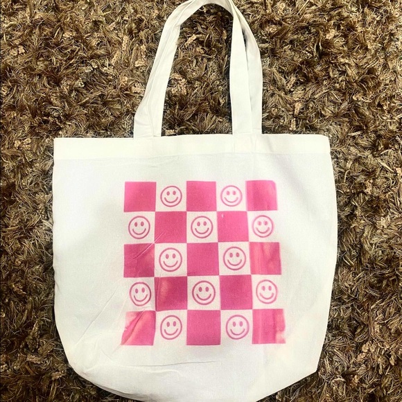 Bags | Smiley Tote Bag Custom | Poshmark